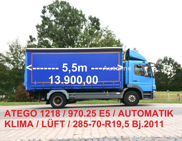 Mercedes-Benz ATEGO 1218 / 970.25 kamion sa klizna zavesa cerada