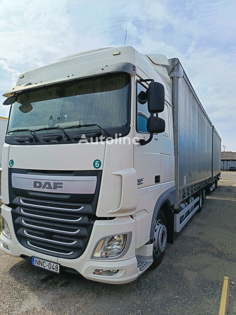 DAF XF 460 FAR kamion sa klizna zavesa cerada + prikolica sa kliznom ceradom