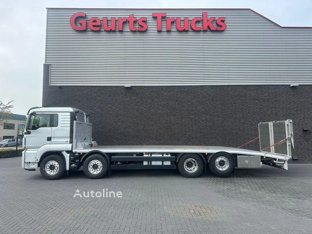 MAN TGS 35.470 8X2 OPRIJWAGEN/MACHINE TRANSPORTER/PLATEAU/N autotransporter