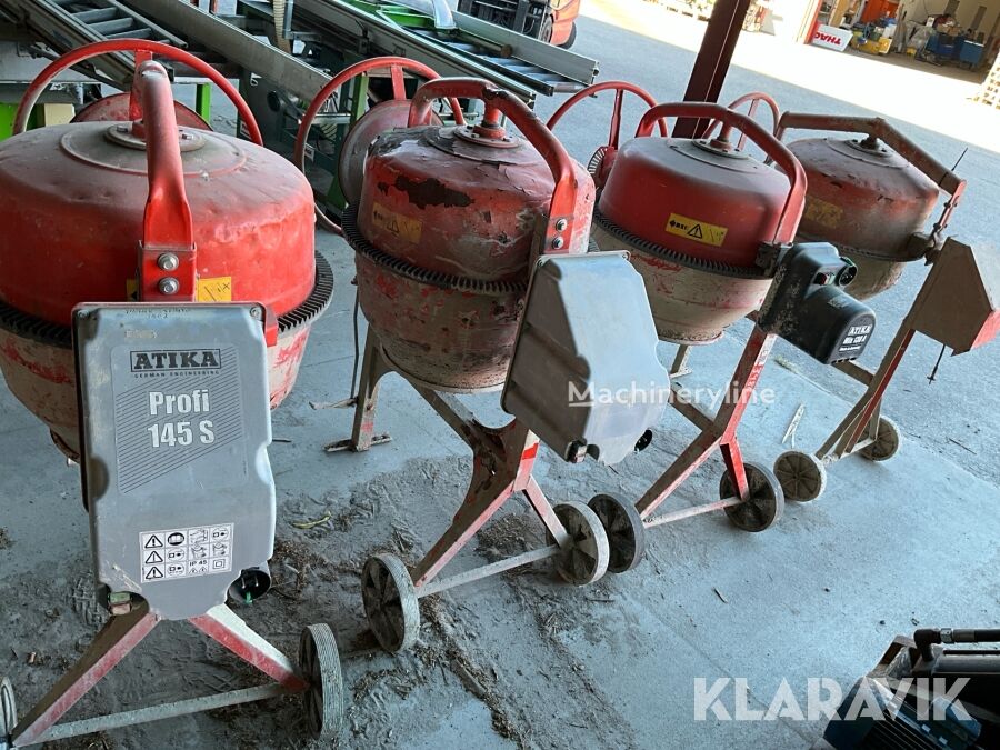 Prodaje se Atika Mix 13A , Orofi 145 S och okänd modell betonsku mešalicu na aukciji