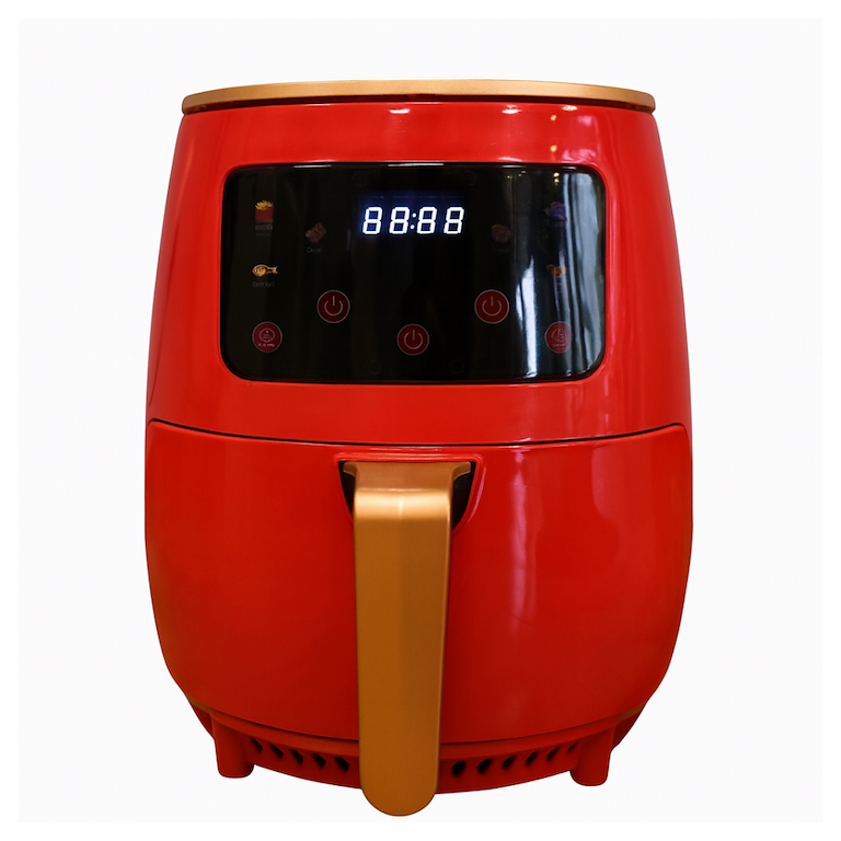 QUANTEK Q1301RD AIR FRYER SA TAJMEROM LCD 6L 1600W CRVENA