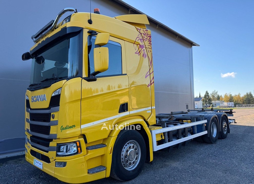Scania R410 CNG/CBG 6X2 vozilo za prevoz kontejnera