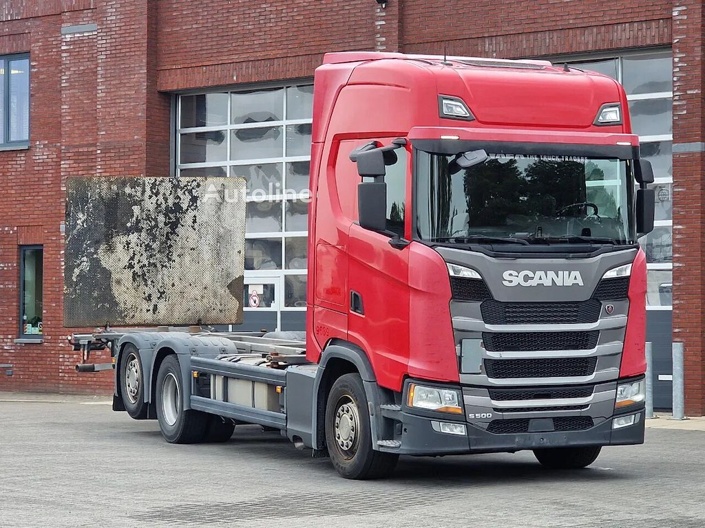 Scania S500 NGS Highline 6x2 - BDF - Full air - Loadlift - Navi - Retar vozilo za prevoz kontejnera