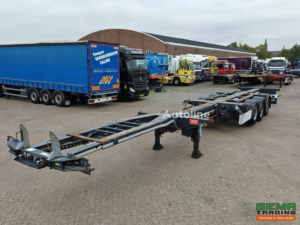 Pacton ET3 3-axle SAF - MULTI - Disc brakes - Lift axle - 3x extendable poluprikolica za prevoz kontejnera