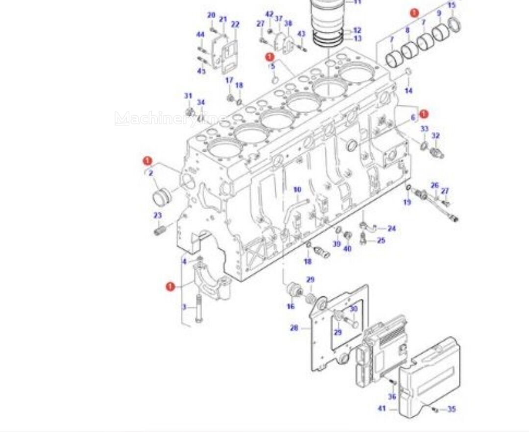 AGCO V836873095 blok cilindara za teleskopskog utovarivača
