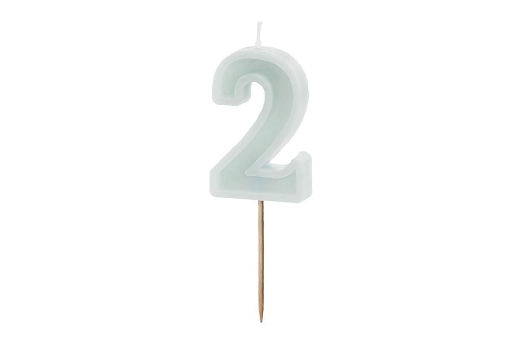 SVEĆICA BR. 2 BLEDO MINT – 6CM