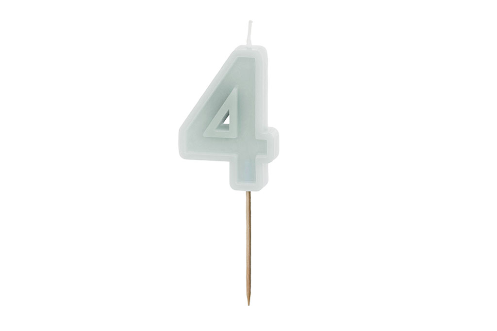 SVEĆICA BR. 4 BLEDO MINT – 6CM
