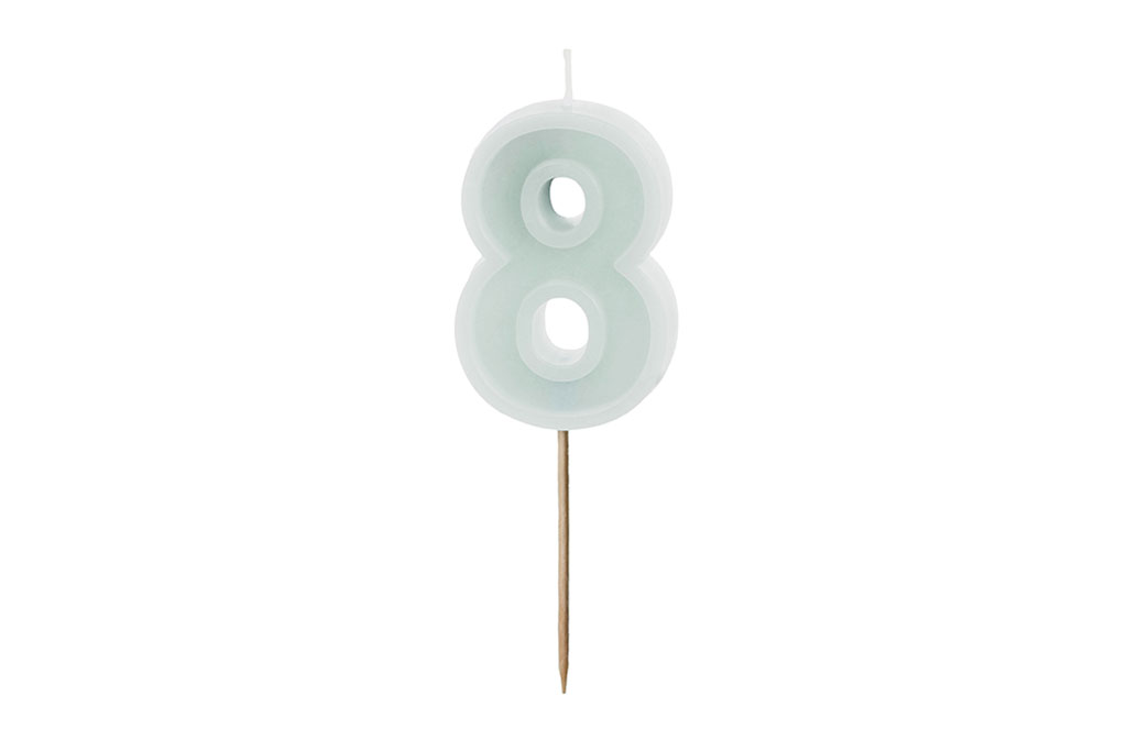 SVEĆICA BR. 8 BLEDO MINT – 6CM