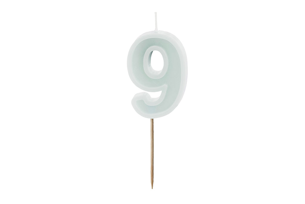 SVEĆICA BR. 9 BLEDO MINT – 6CM