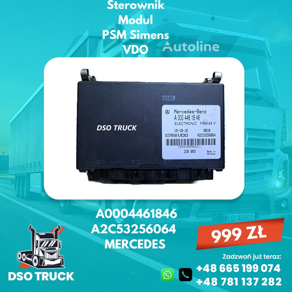 A0004461846 PSM Simens VDO Sterownik Modul Mercedes ACTROS Mercedes-Benz A0004461846 • S za Mercedes-Benz kamiona