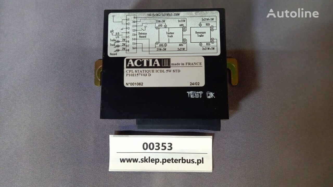 Actia ICDL 5W STD upravljačka jedinica za Renault PONTICELLI autobusa