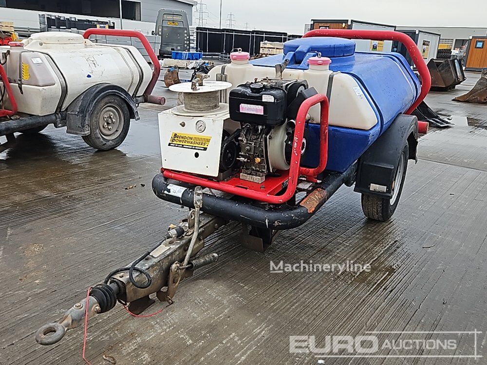 Prodaje se Brendon Powerwashers Single Axle Plastic Water Bowser, Yanmar Pressure Washer perač pod pritiskom na aukciji