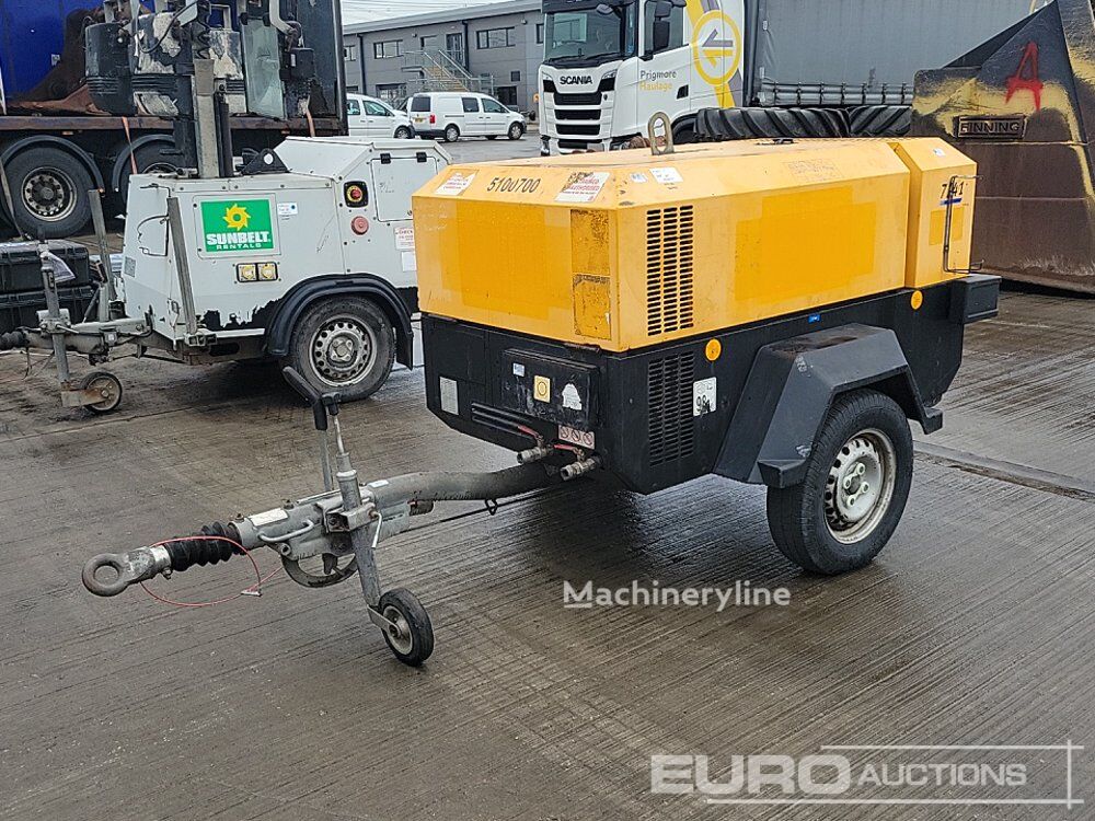 Prodaje se Doosan 741 140CFM mobilni kompresor na aukciji