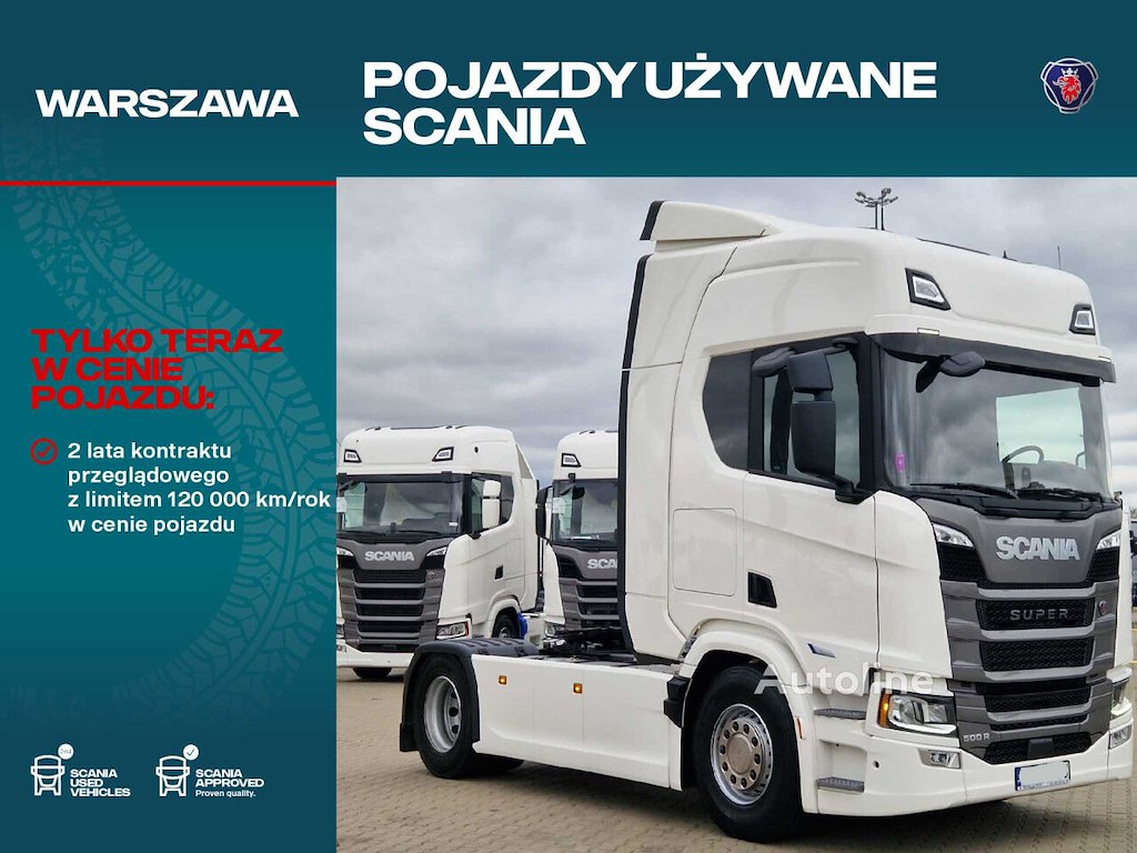 Scania Klima Postojowa, Pełne Malowanie / Dealer Scania N tegljač