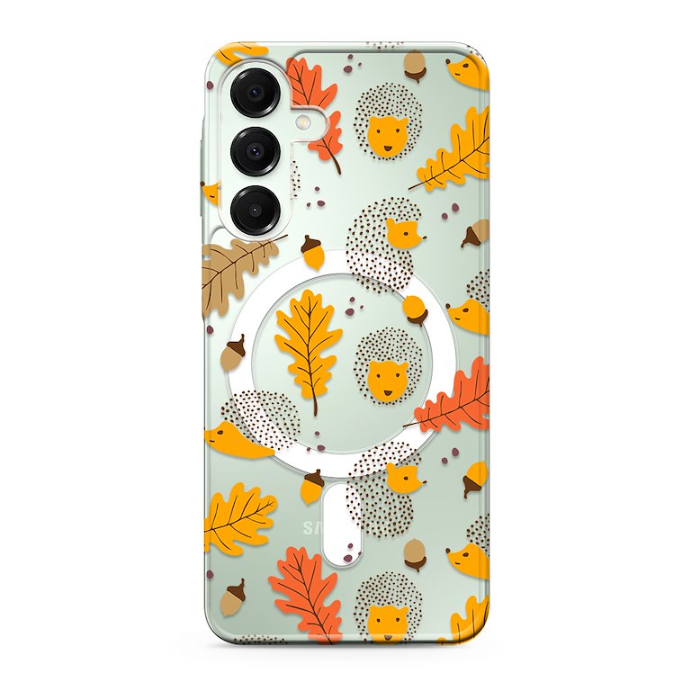 Zastitna maska (futrola) silikonska print MagSafe - Samsung A166 Galaxy A16 5G leaves (MS)