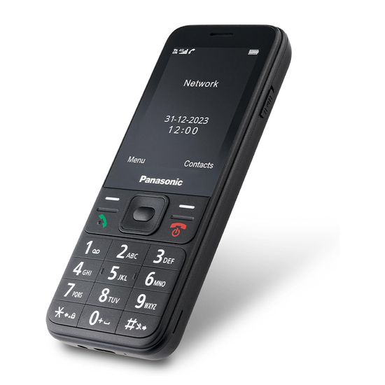 Mobilni telefon Panasonic KX-TF200, 2,4", 240x320pix, 0,3Mpix, Bluetooth, USB-C, 3,5mm, Li-Ion1000mAh, crna boja