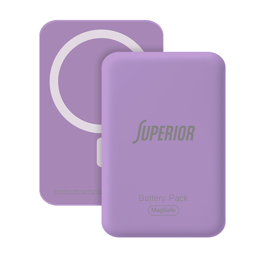 Univerzalna Back Up Baterija MagSafe Superior 15W 10000 mAh ljubicasti (MS)