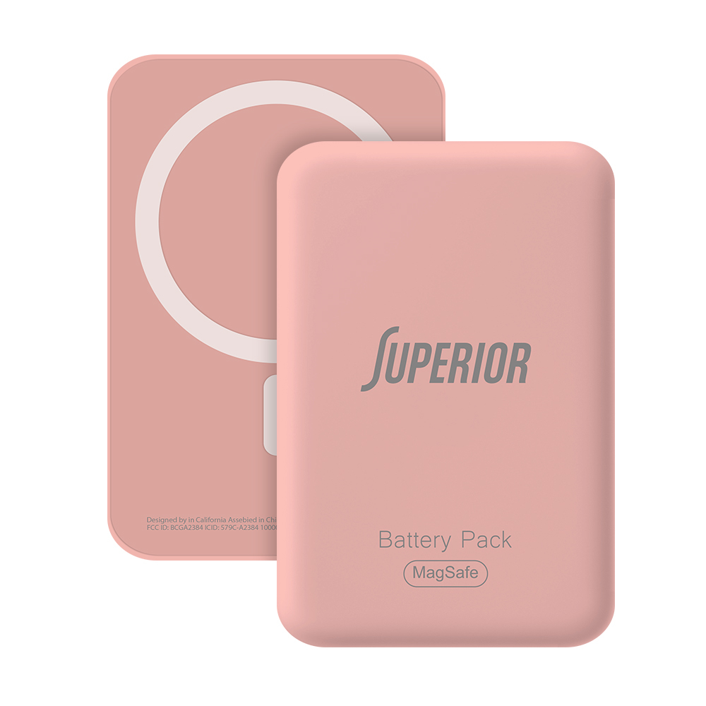 Univerzalna Back Up Baterija MagSafe Superior 15W 10000 mAh roze (MS)