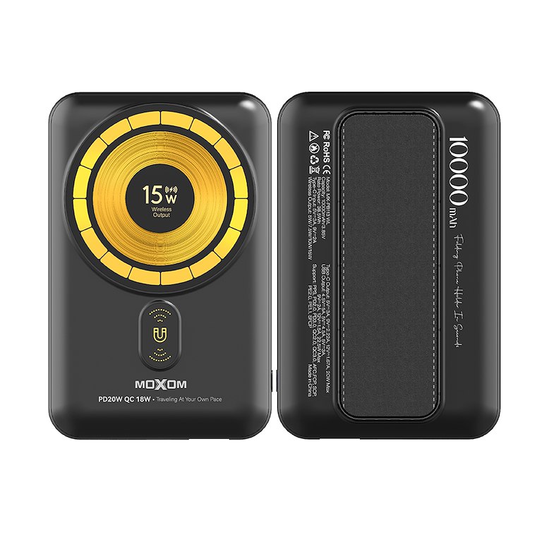 Univerzalna Back Up Baterija Moxom MX-PB113 super fast PD20W QC15W SCP22.5W 10000mAh 5A crni (MS)