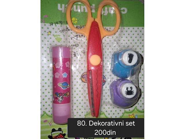 Dekorativni set za kreativce