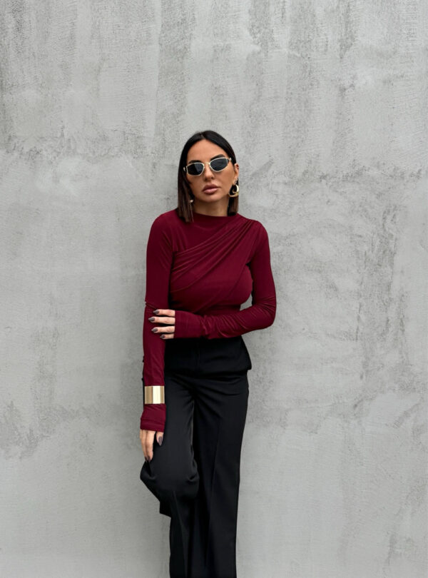SONIA BURGUNDY trendi bluza