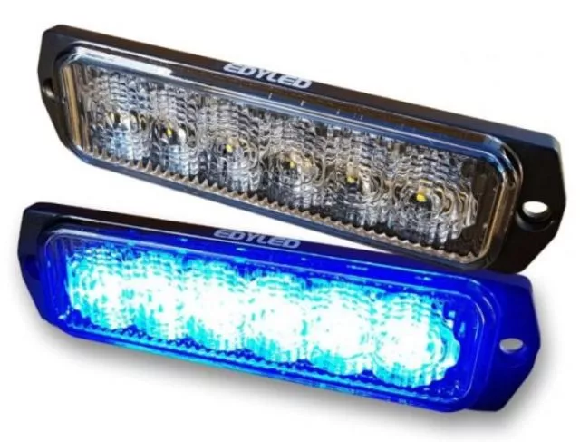 BLINKER LED, FLASH, 12/24V, 6 LED, PLAVI ZA MASKU VOZILA – GOLMAX 31010
