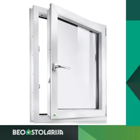 JEDNOKRILNI PVC PROZOR BEOLINE 70 800 MM X 1400 MM
