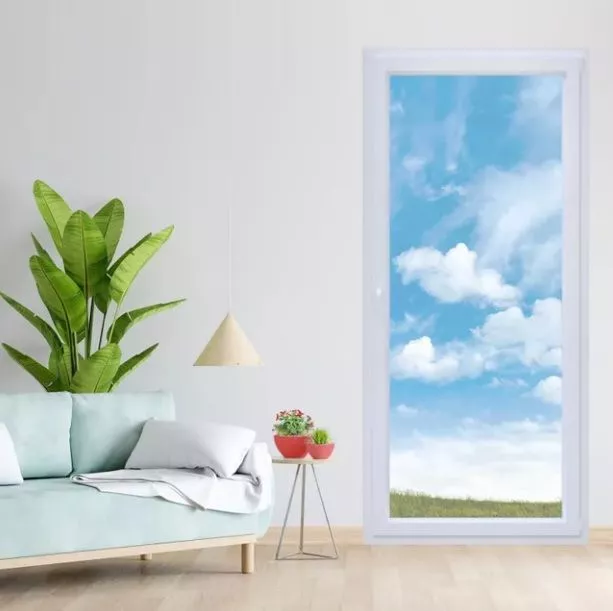 JEDNOKRILNA BALKONSKA PVC VRATA 80CM X 230CM BELA