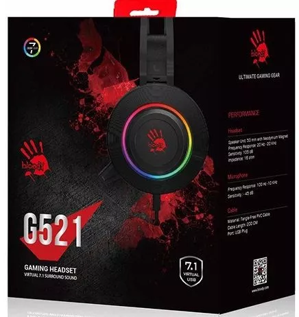A4Tech G521 Bloody 7.1 Virtual Gaming slušalice