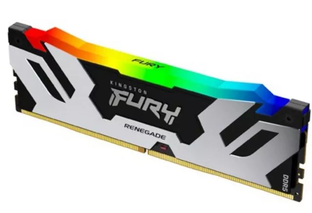 KINGSTON 16GB (1X16GB) DDR5 7600MT/S CL38 FURY RENEGADE SILVER/BLACK RGB XMP DIMM MEMORIJA | KF576C3