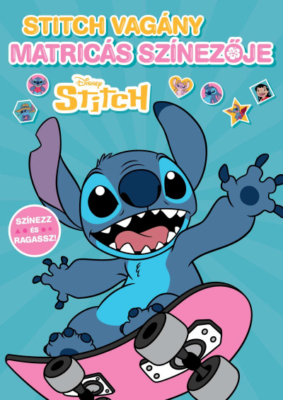 Disney – Stitch vagány matricás színezője