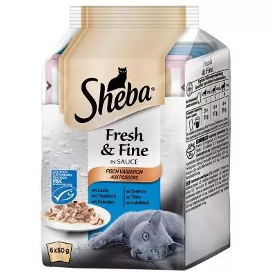 Sheba multipack za macke Fresh & Fine mini izbor ribe