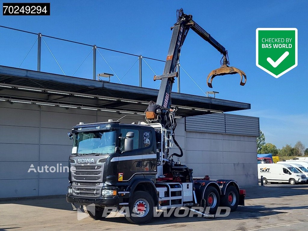 Scania R580 6X4 Holz Kran Diebolt D28 Full-Steel kamion za prevoz drva