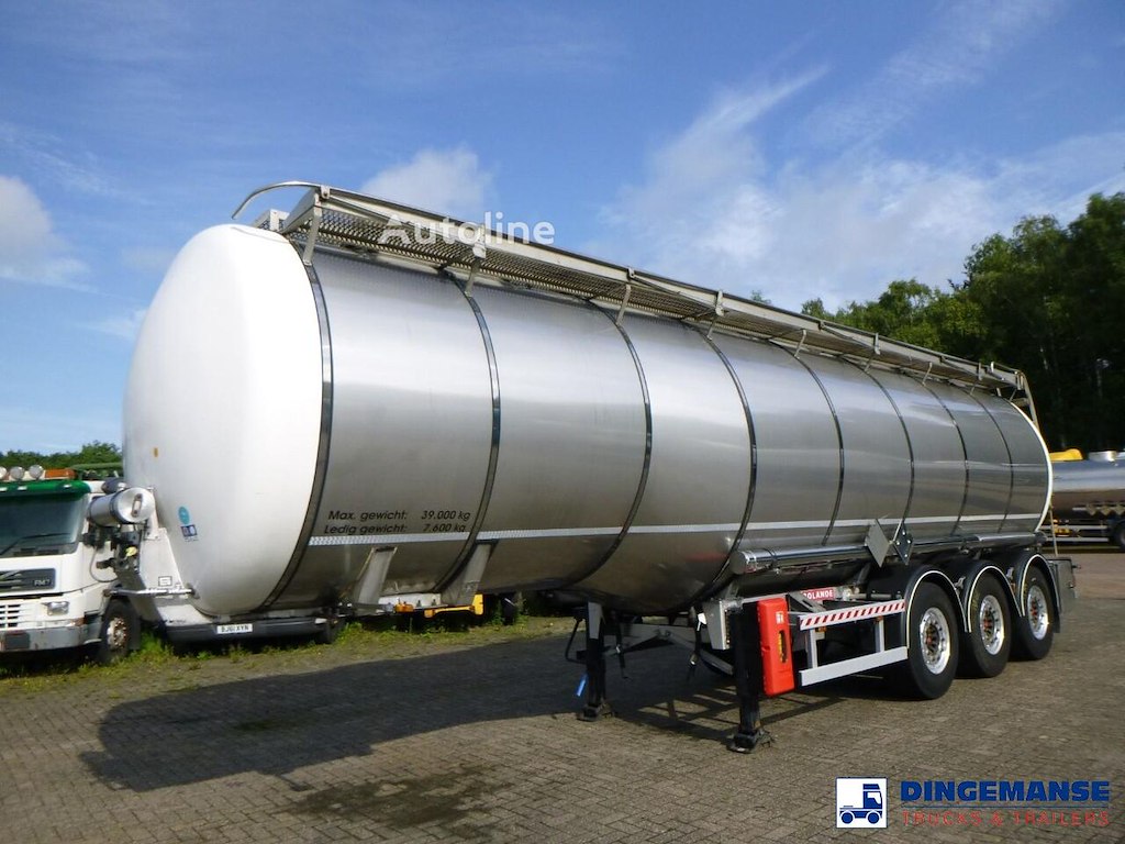 Tank Fluid Chemical inox 37.5 m3 / 1 comp ADR 28-10-2025 cisterna za prevoz hemikalija