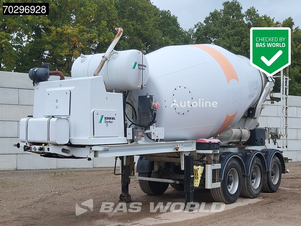 Stetter Schwing-Stetter 71/320,AC3 3 axles Concrete 12m3 Lift Axle poluprikolica betonska mešalica