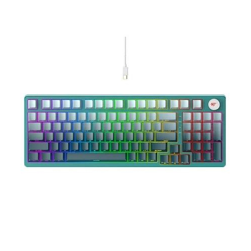 Havit tastatura KB899L belo-zelena