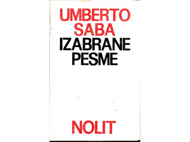 Umberto Saba - IZABRANE PESME