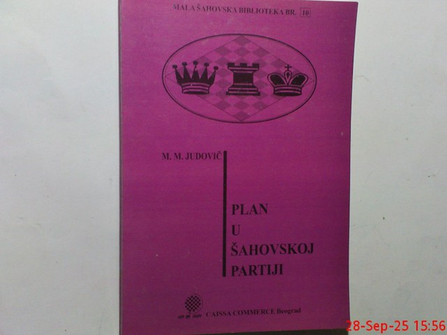 M. M. JUDOVIC - PLAN U SAHOVSKOJ PARTIJI