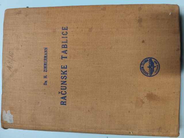 RACUNSKE TABLICE - ZIMMERMANN