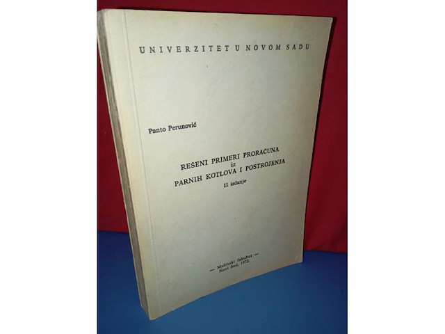 REŠENI PRIMERI PRORAČUNA IZ PARNIH KOTLOVA