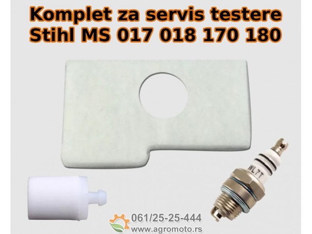 Komplet za servis testere Stihl MS 017 018 170 180