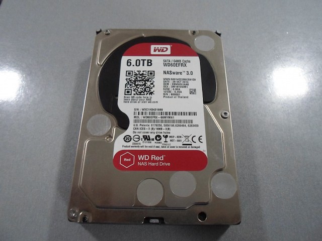 Western Digital 6TB WD Red Plus  5.4K RPM 64MB Cache