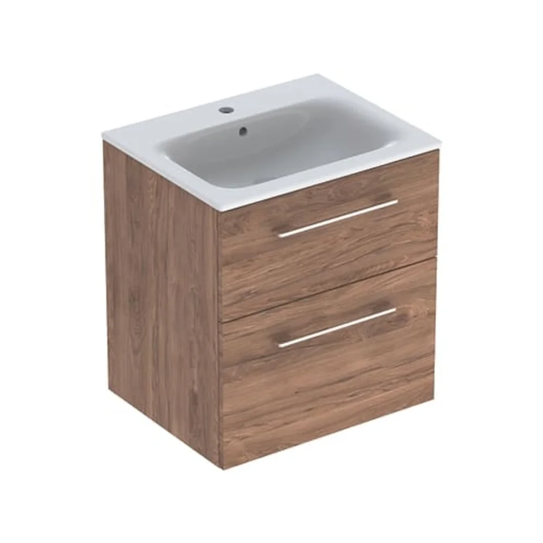 Geberit toaletni ormarić SELNOVA SQUARE 60 komplet, 2 fioke, orahID EK000758644