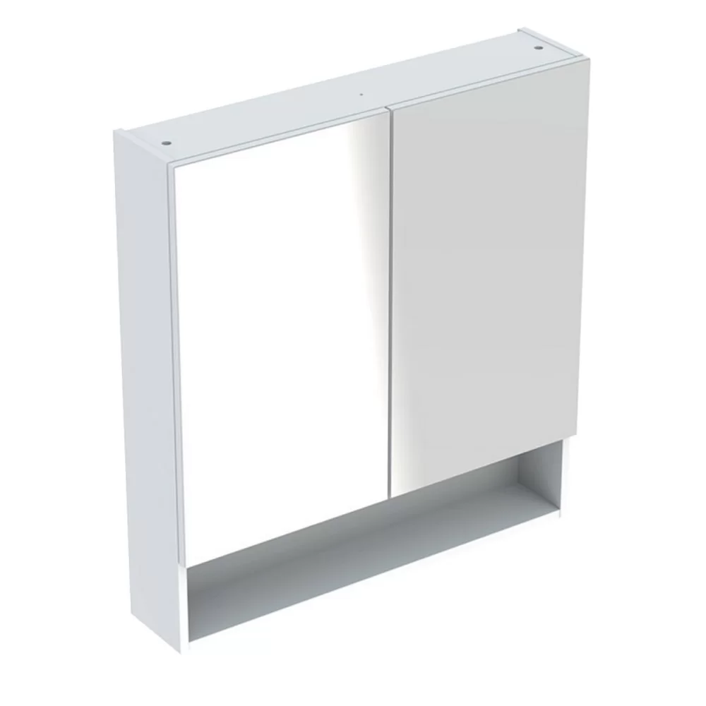 Geberit toaletni ormarić SELNOVA SQUARE ogledalo 78*85 beli, 2 vrataID EK000758661