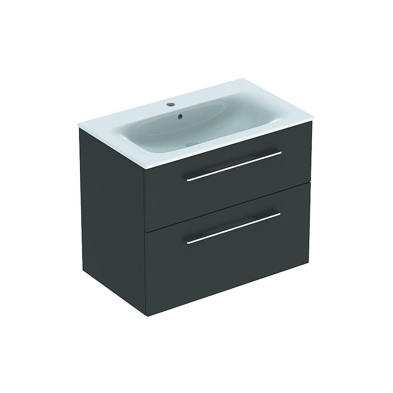 Geberit toaletni ormarić SELNOVA SQUARE 80 komplet, 2 fioke, lavaID: EK000758642