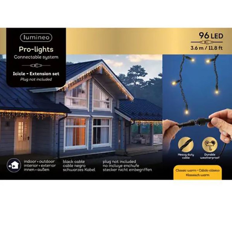 LED rasveta 96 lampica dužina 3,6m efekat plamen sveće 493714ID: EK000758393