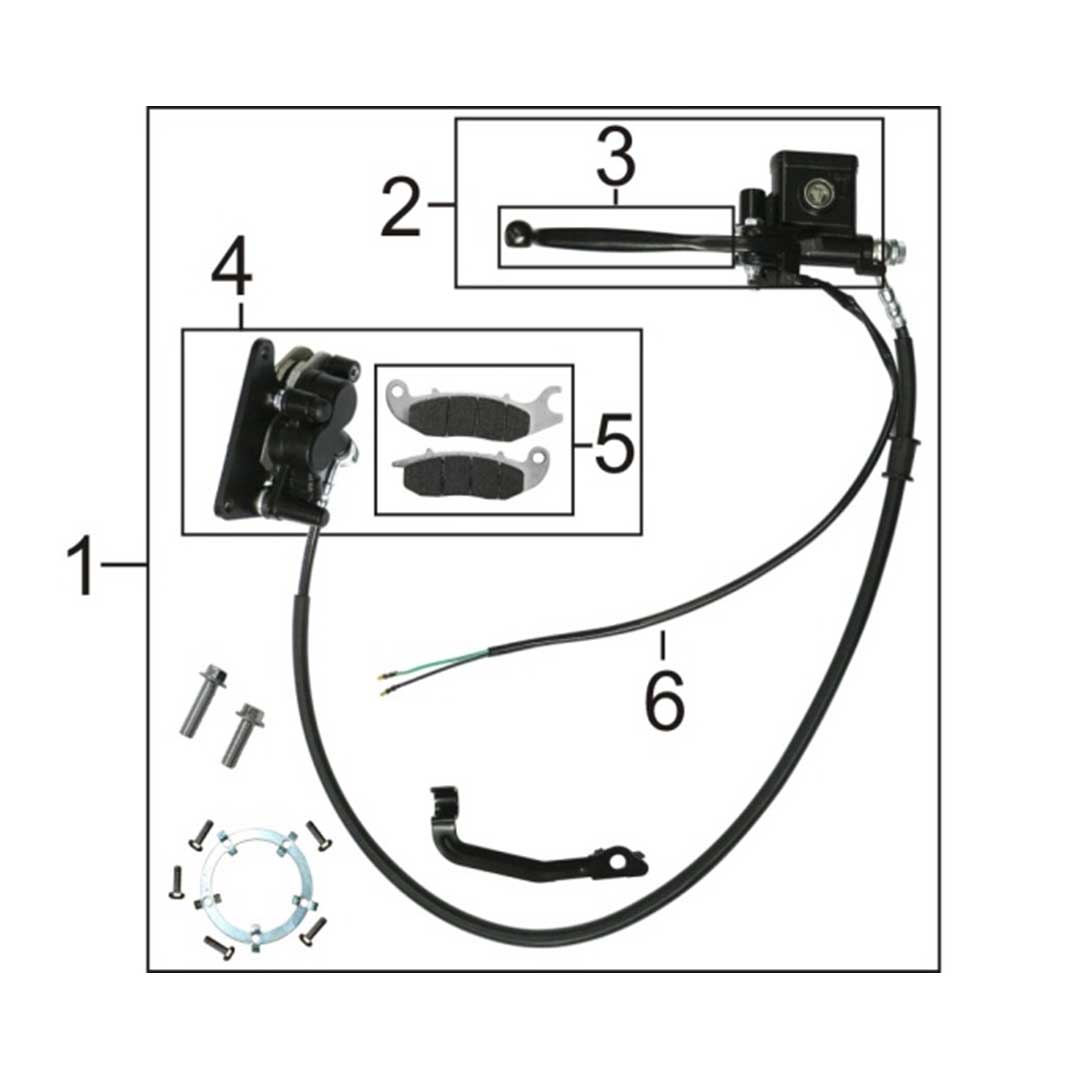 Poluga kočnice APN1S
