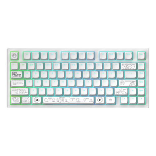 Dark Project ALU Terra Nova White - Wireless Gaming Keyboard (ANSI)