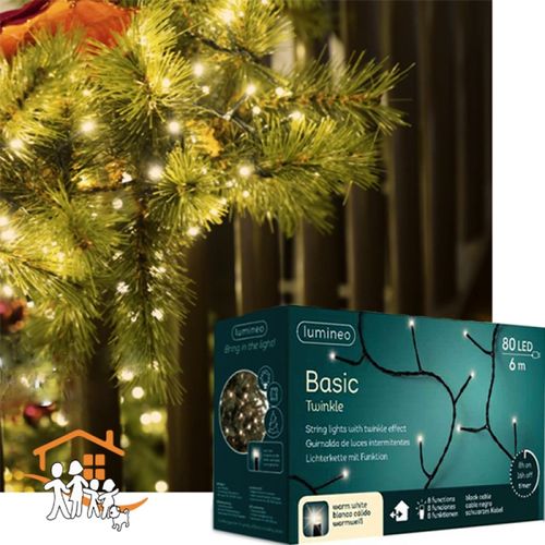 Novogodišnje LED sijalice basic twinkle string 600cm