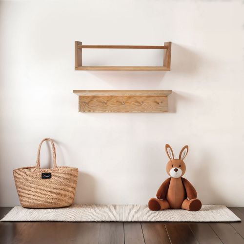 BLTYZ-AKTV038  Oak Wall Shelf
